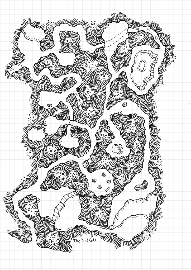 Map – The Daorm Caves – The Kind GM