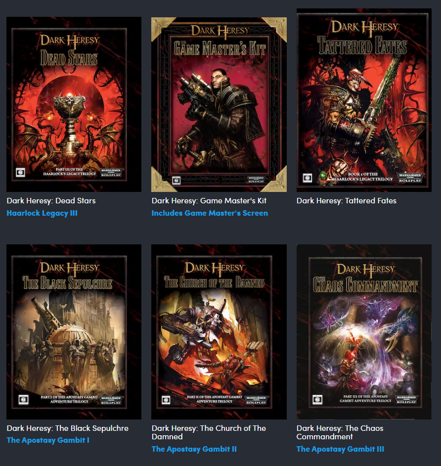 Humble Book Bundle – Warhammer 40K: Dark Heresy, Black Crusade and Only ...