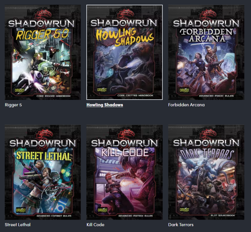 Humble Book Bundle – Shadowrun 5e Megabundle – The Kind GM