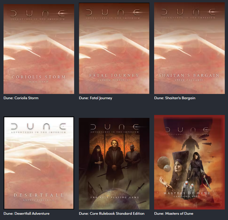 Humble Book Bundle – Dune Adventures Tabletop RPG – The Kind GM