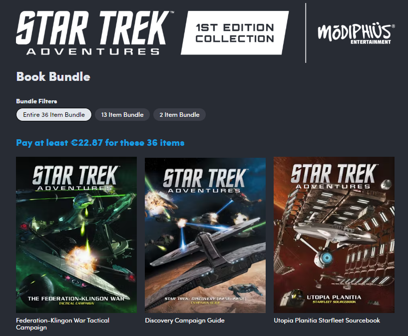 Humble Book Bundle – Star Trek Adventures – The Kind GM