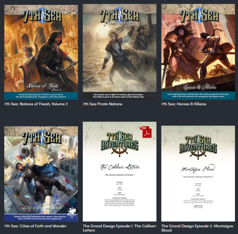 Humble Book Bundle – Pathfinder Happy Birthday, Remaster! & 7th Sea ...