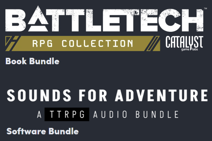 Humble Bundle – BattleTech RPG & Sounds for Adventure – The Kind GM