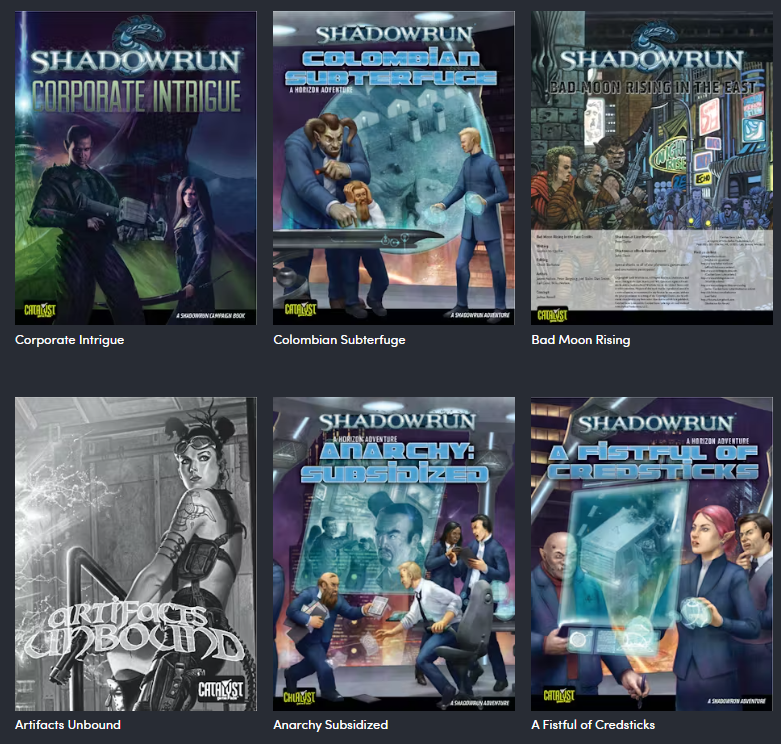 Humble Book Bundle – Shadowrun 4th Edition – The Kind GM