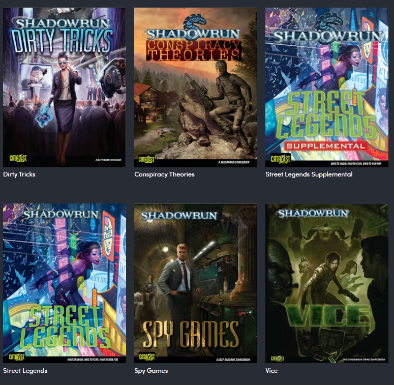 Humble Book Bundle – Shadowrun 4th Edition – The Kind GM