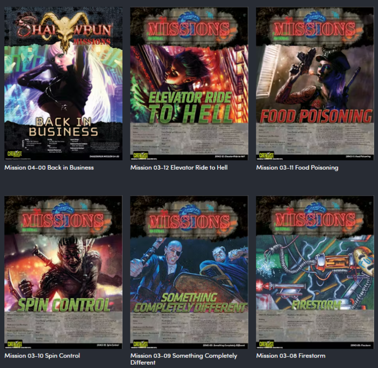Humble Book Bundle – Shadowrun 4th Edition – The Kind GM