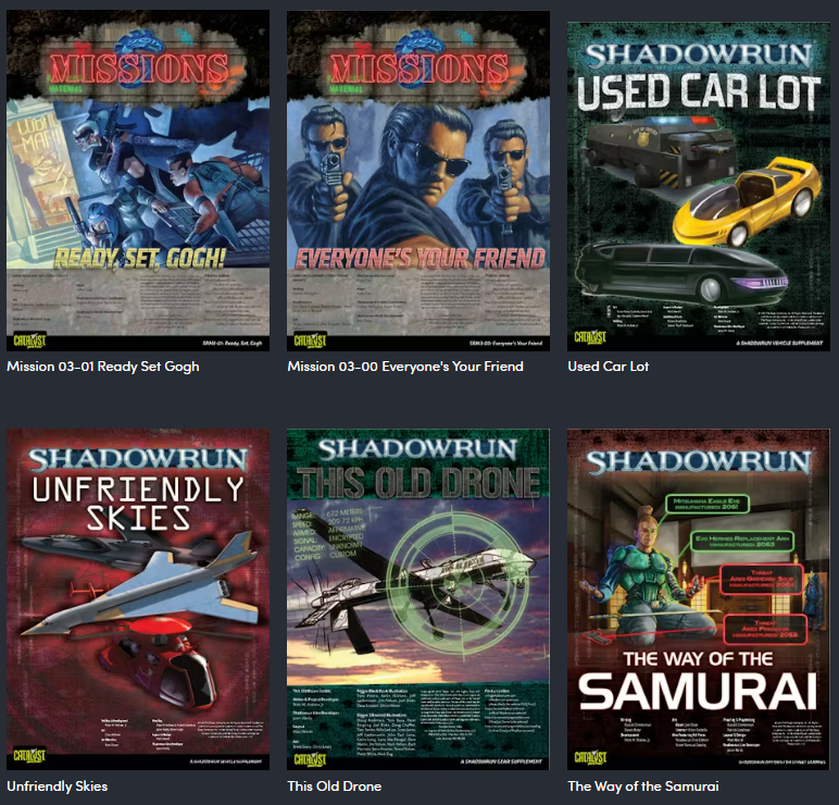 Humble Book Bundle – Shadowrun 4th Edition – The Kind GM