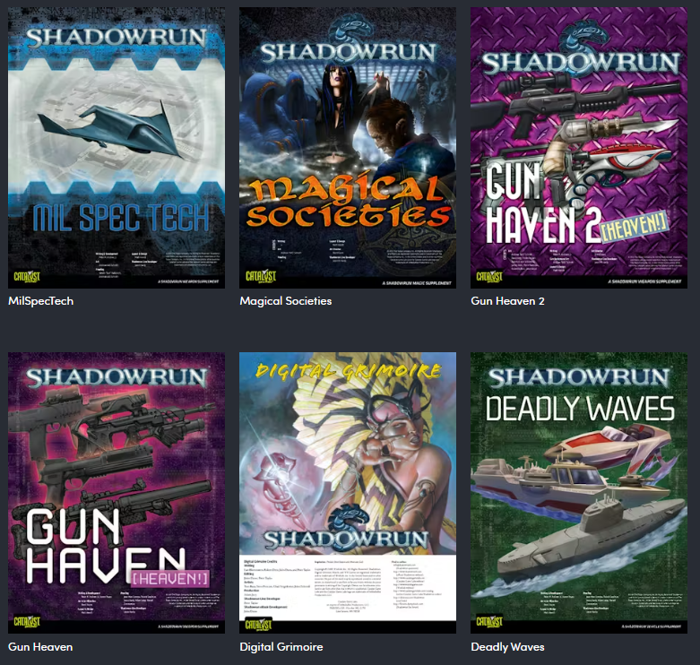 Humble Book Bundle – Shadowrun 4th Edition – The Kind GM