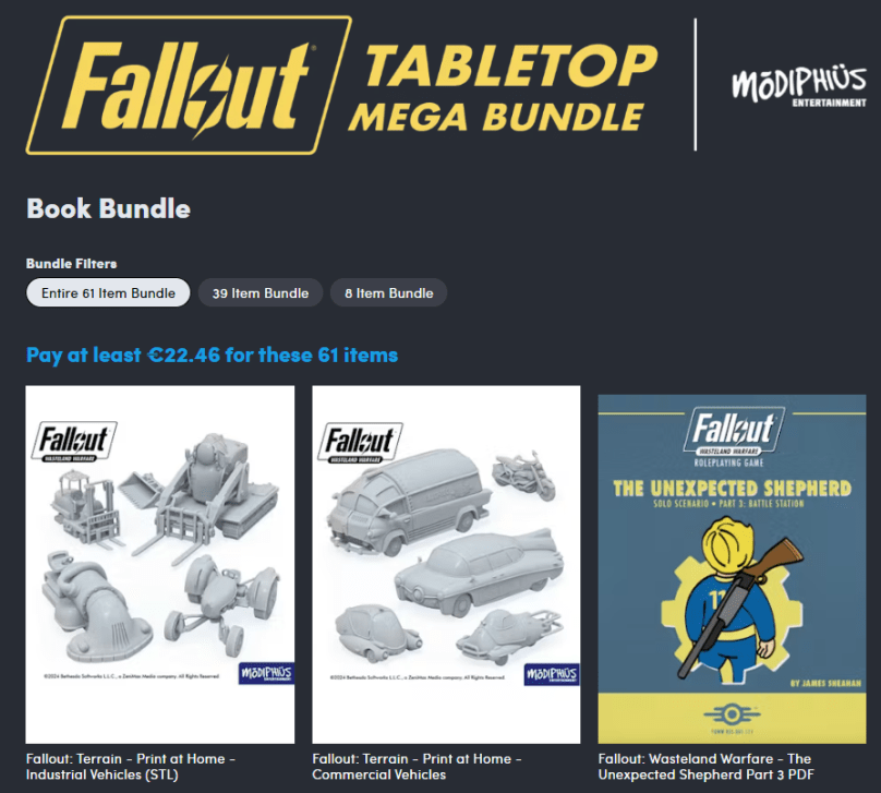 Humble RPG Bundle – Fallout Tabletop Mega Bundle – The Kind GM