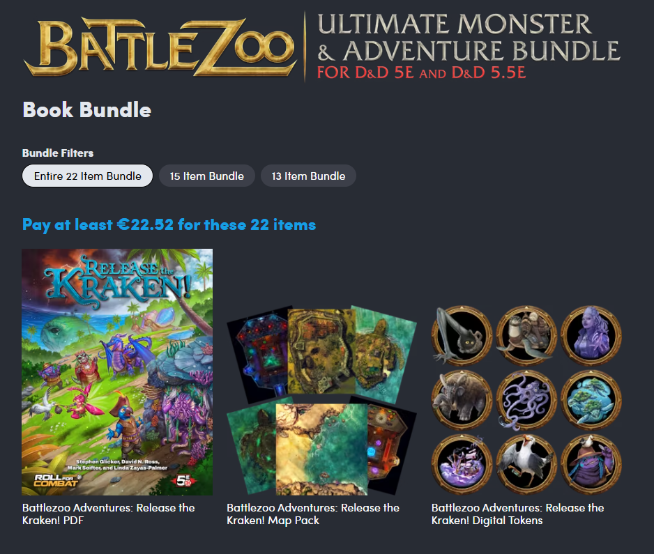 Humble Book Bundle – Battlezoo Ultimate Monster and Adventure Bundle ...